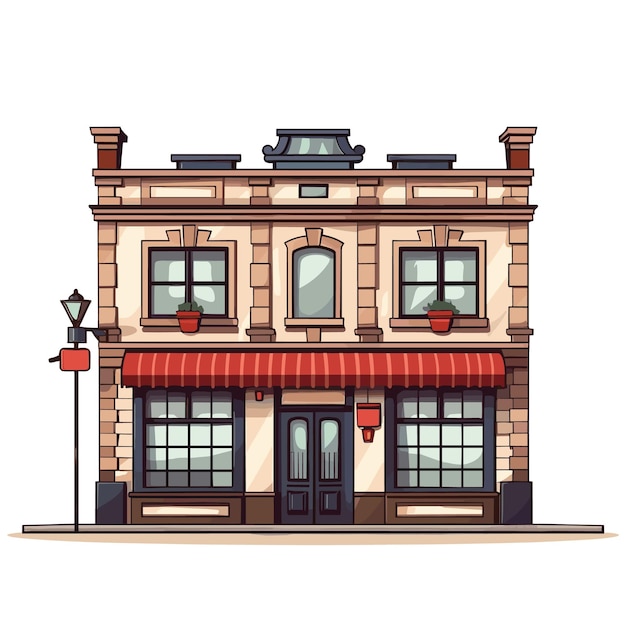 Charming Old-Fashioned Storefront with Ornate Architecture | Jiffy Designs