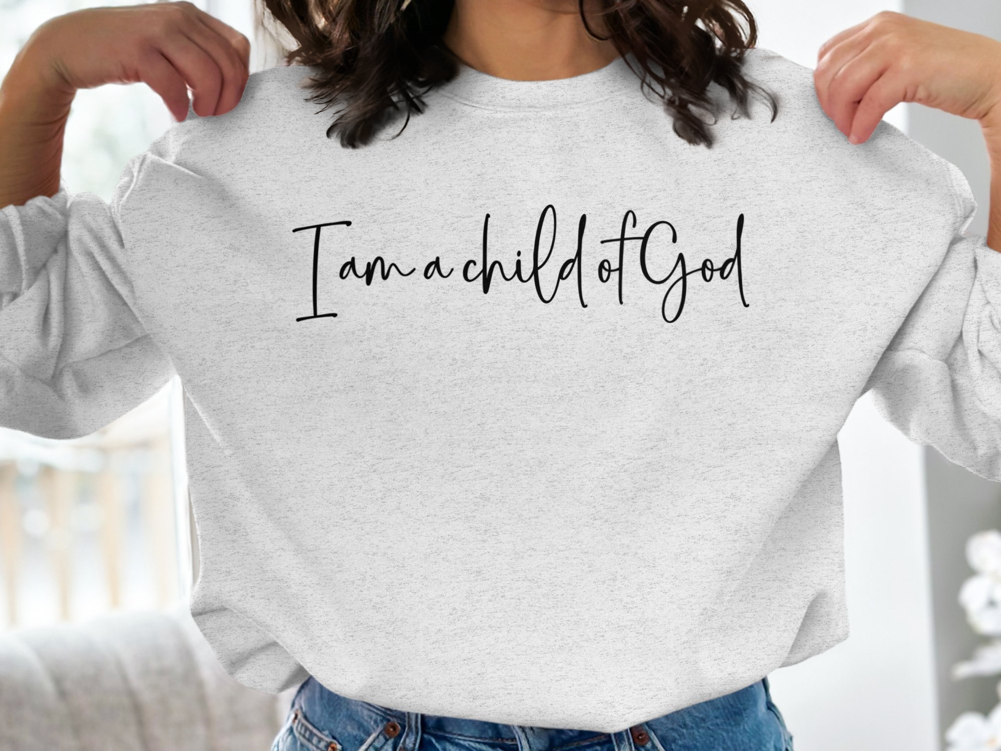 'I Am A Child Of God' Elegant Cursive Script Design | Jiffy Designs