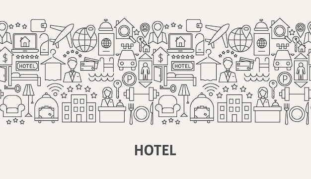 Diverse Collection of Hotel-Themed Graphic Elements | Jiffy Designs