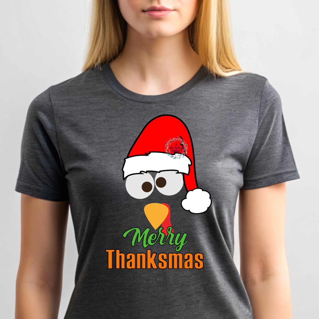 Merry Thanksmas Santa Turkey Thanksgiving Christmas Funny Turkey Santa ...