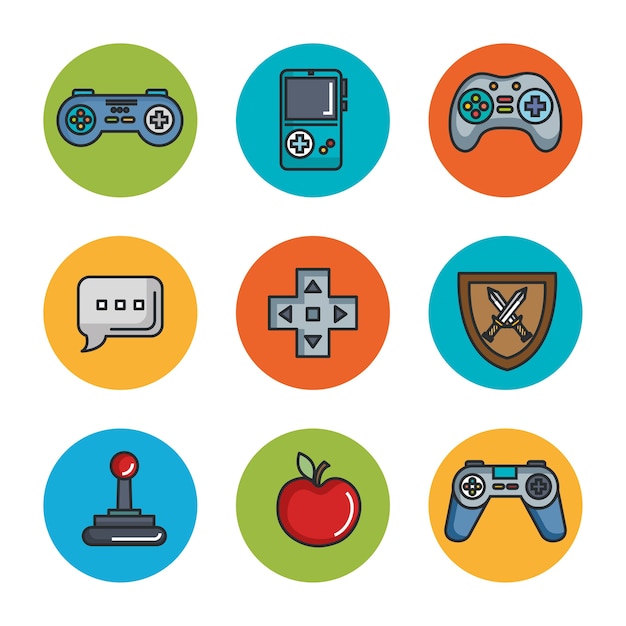 Vibrant Collection of Classic Gaming Essentials | Jiffy Designs