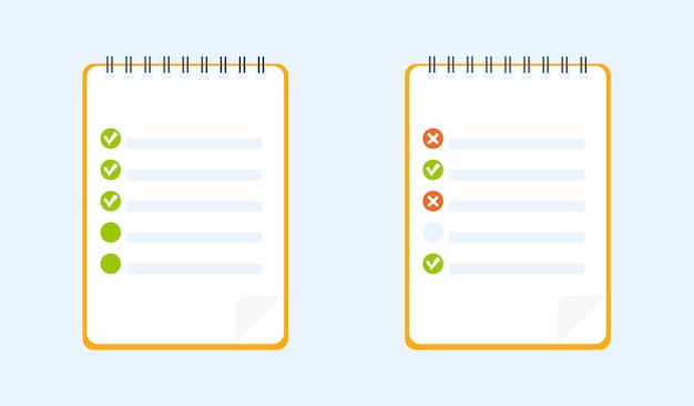 Checklists and Tick Marks on Spiral Notebooks | Jiffy Designs