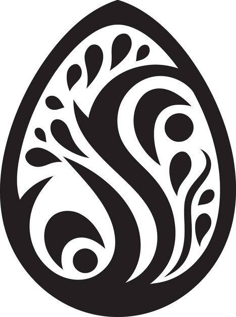 Captivating Abstract Egg-Shaped Design with Flowing Patterns | Jiffy ...