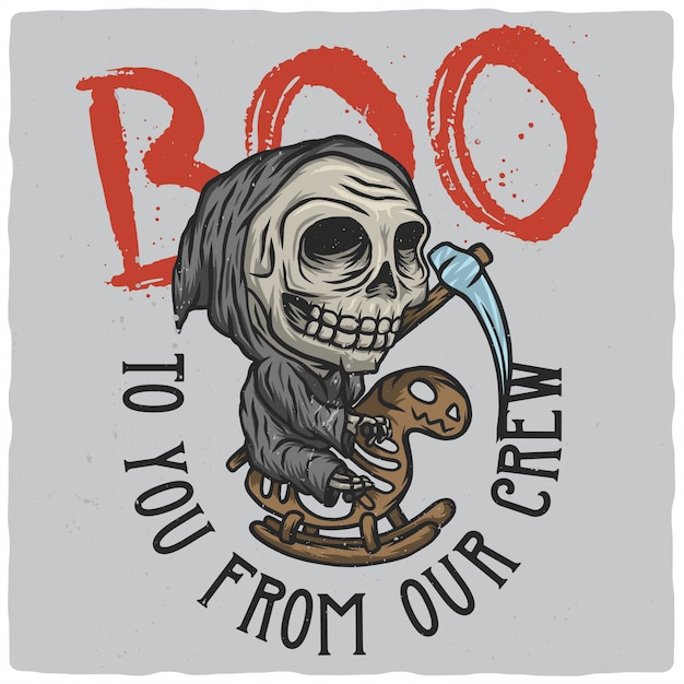 Spooky Skeleton Artist Painting with Vibrant Brush Strokes | Jiffy Designs