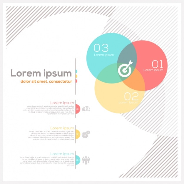 Vibrant Overlapping Circles with Informative Data Visualization | Jiffy ...