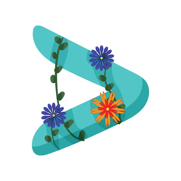 Vibrant Floral Motif on Turquoise Geometric Shape | Jiffy Designs