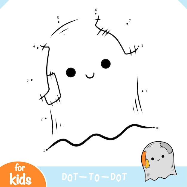 Playful Ghost Dot-to-Dot Activity for Kids | Jiffy Designs