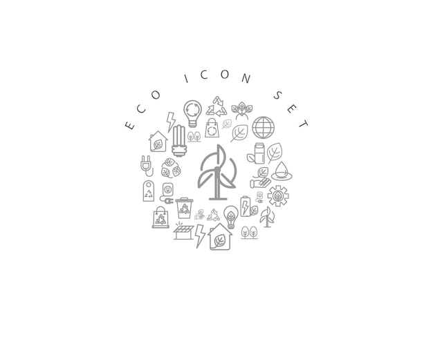Diverse Collection of Versatile Eco-Friendly Icons for Multipurpose Use ...