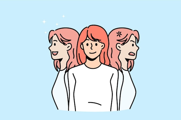 Vibrant Trio of Smiling Women with Flowing Red Hair | Jiffy Designs
