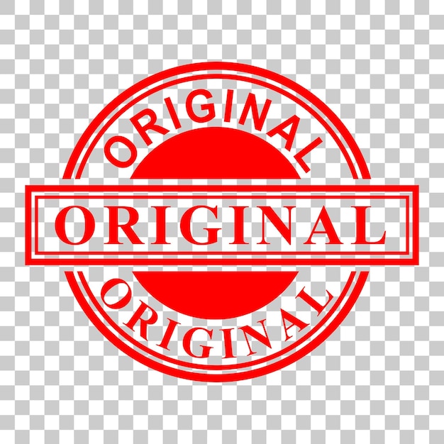 Vibrant Red 'Original' Stamp Emblem | Jiffy Designs