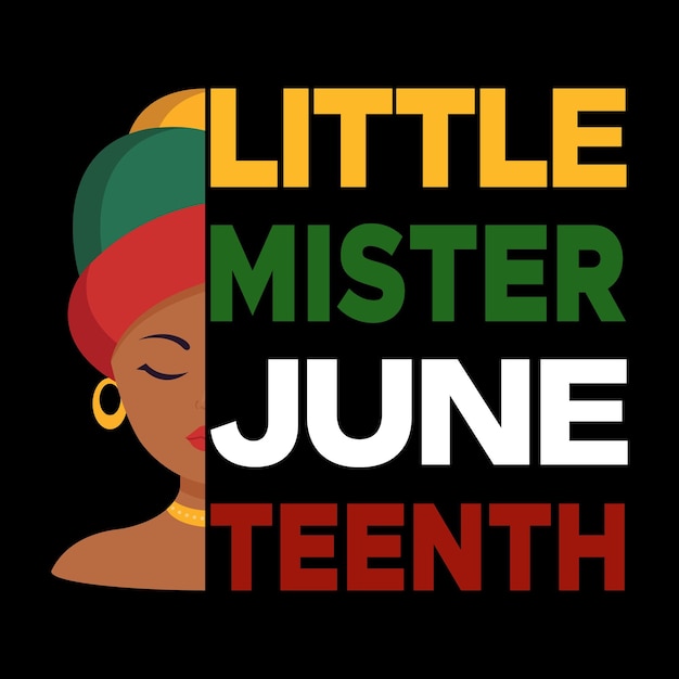 Vibrant Celebration of Juneteenth with Stylized Portrait | Jiffy Designs