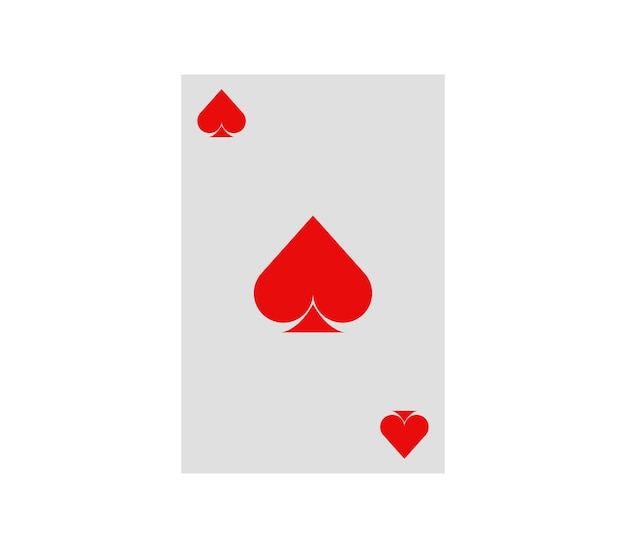 Iconic Red Heart Suit Playing Card Design | Jiffy Designs