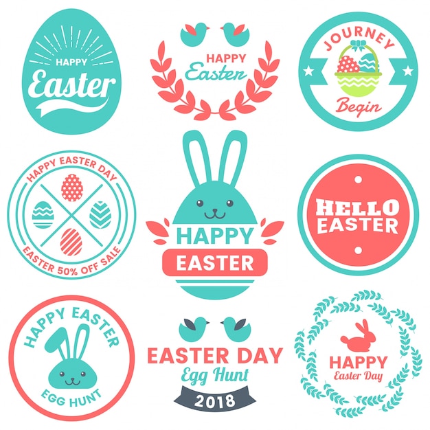 Vibrant Easter Celebration Graphics and Emblems Collection | Jiffy Designs