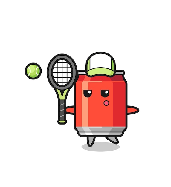 Adorable Tennis Racket Mascot Holding Ball | Jiffy Designs