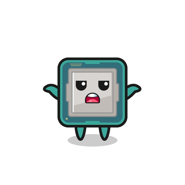 Adorable Cartoon CPU Processor Mascot Design | Jiffy Designs