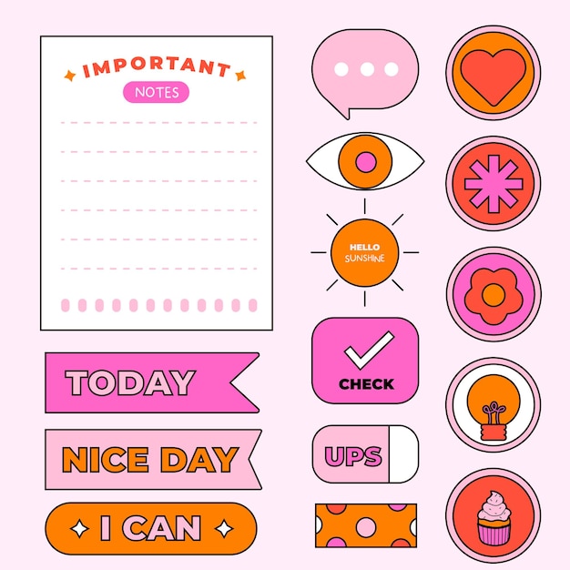 Vibrant Motivational Icons: Uplifting Reminders for a Great Day | Jiffy ...