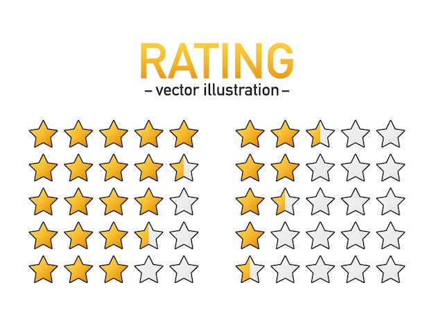 Vibrant Star Rating System with Contrasting Designs | Jiffy Designs