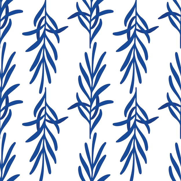 Elegant Blue Leaf Pattern - Versatile Design Template | Jiffy Designs