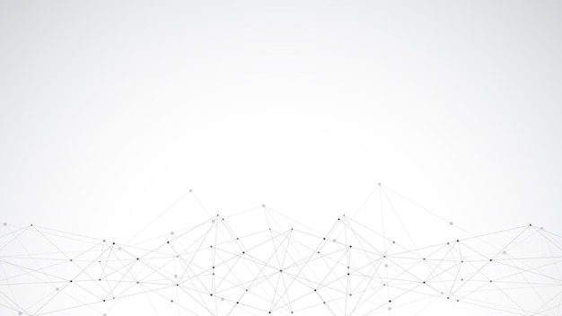 Minimalist Geometric Network of Interconnected Nodes and Lines | Jiffy ...