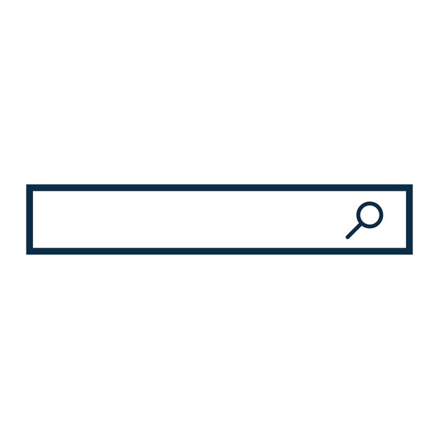 Minimalist Search Bar with Magnifying Glass Icon | Jiffy Designs