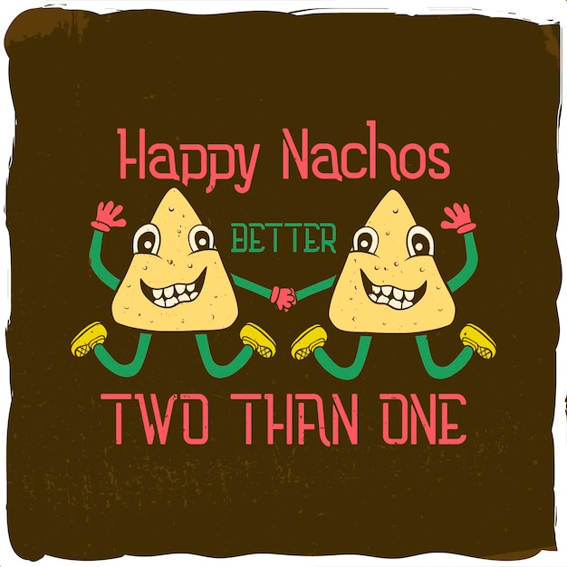 Cheerful Nacho Duo Celebrates Togetherness | Jiffy Designs
