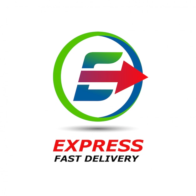 Dynamic Colorful Arrow Express Delivery Logo Design | Jiffy Designs