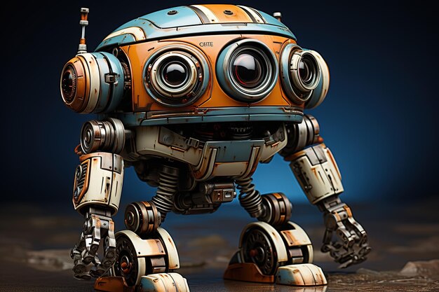Retro-Futuristic Robot Companion Awaits New Adventures | Jiffy Designs