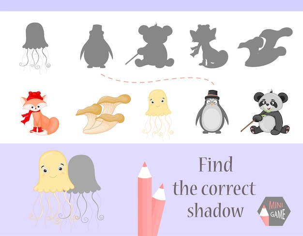 Adorable Animal Silhouettes and Shadows: A Fun Matching Game | Jiffy ...
