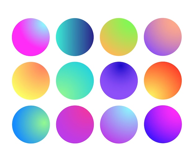 Vibrant Gradient Spheres in Captivating Color Combinations | Jiffy Designs