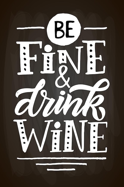 Stylish Typography Design for Fine Wine and Drinks | Jiffy Designs