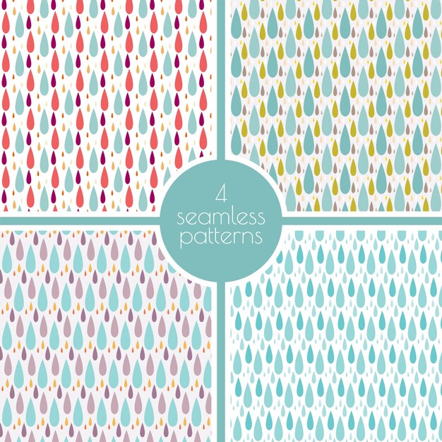 Vibrant Raindrop Patterns: A Colorful Shower of Designs | Jiffy Designs