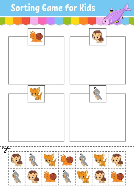 Colorful Animal Sorting Game for Young Learners | Jiffy Designs