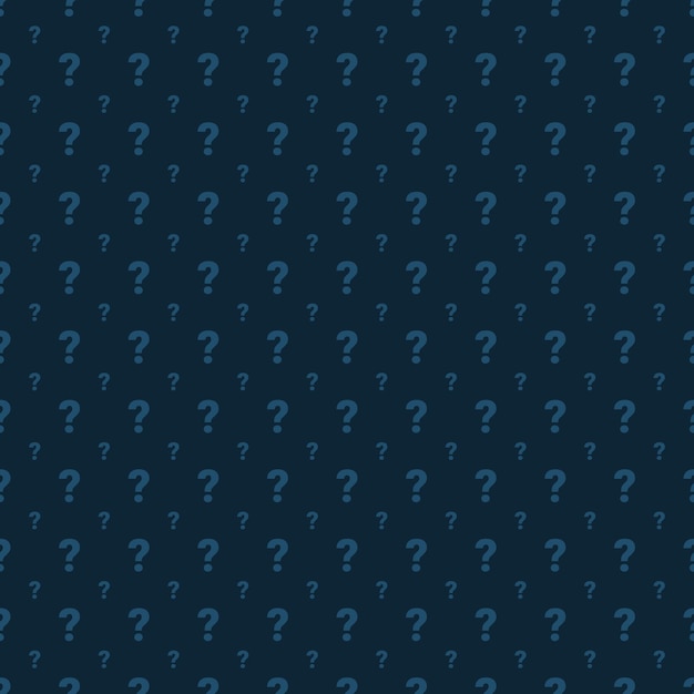 Seamless Teal Glowing Question Mark Pattern on Navy Background | Jiffy ...