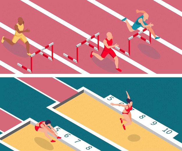 Thrilling Track and Field Competition in Dynamic Action | Jiffy Designs