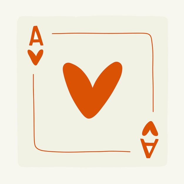 Playful Heart-Shaped Ace of Spades Card Design | Jiffy Designs