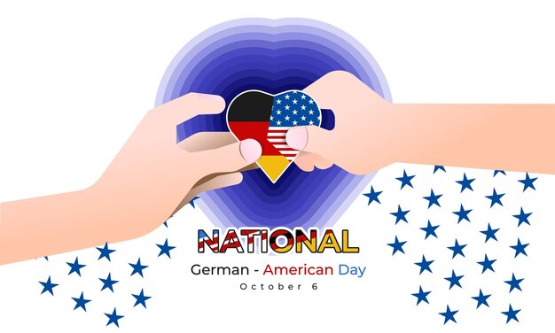 Hands Holding Unified Heart for National German-American Day | Jiffy ...