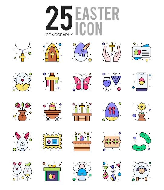 Diverse Collection of Vibrant Easter Iconography | Jiffy Designs