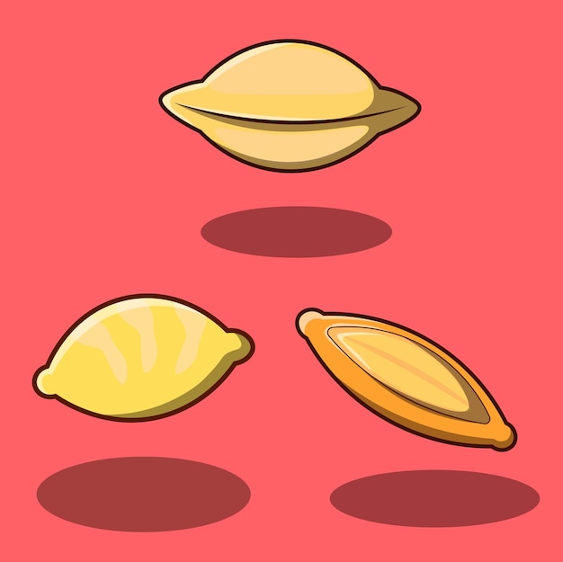 Vibrant Lemon Slices Floating on Coral Background | Jiffy Designs