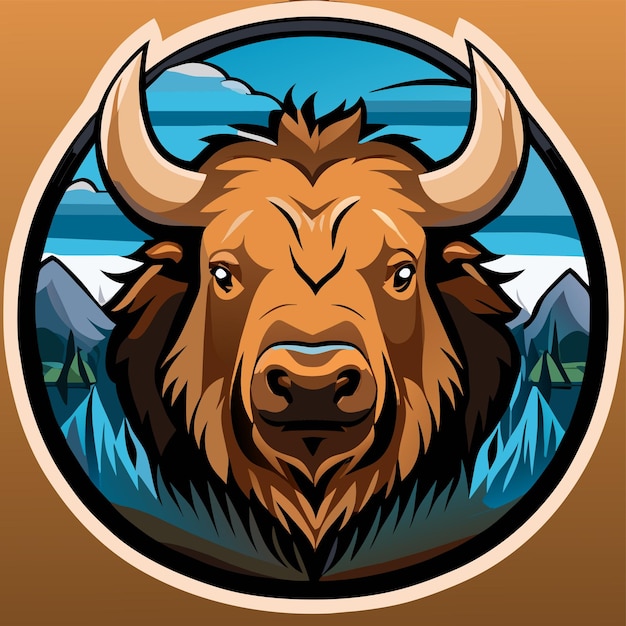 Majestic Bison: Emblem of the Wild | Jiffy Designs