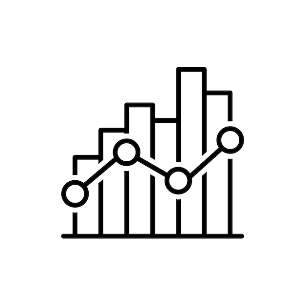 Minimalist Graph Depicting Upward Trend and Data Visualization | Jiffy ...