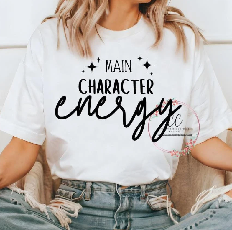 Main Character Energy Svg, Positive Svg, Funny Quote Svg, Sarcastic ...