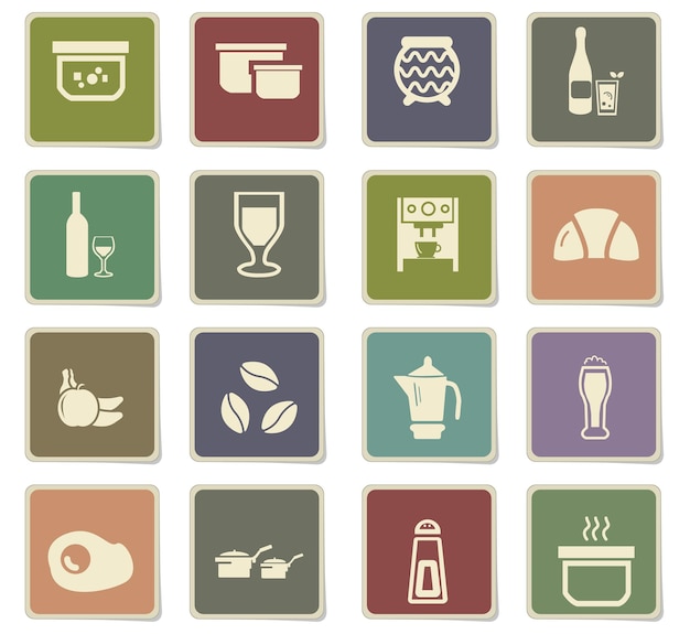 Diverse Culinary Icons: A Visually Engaging Collection | Jiffy Designs