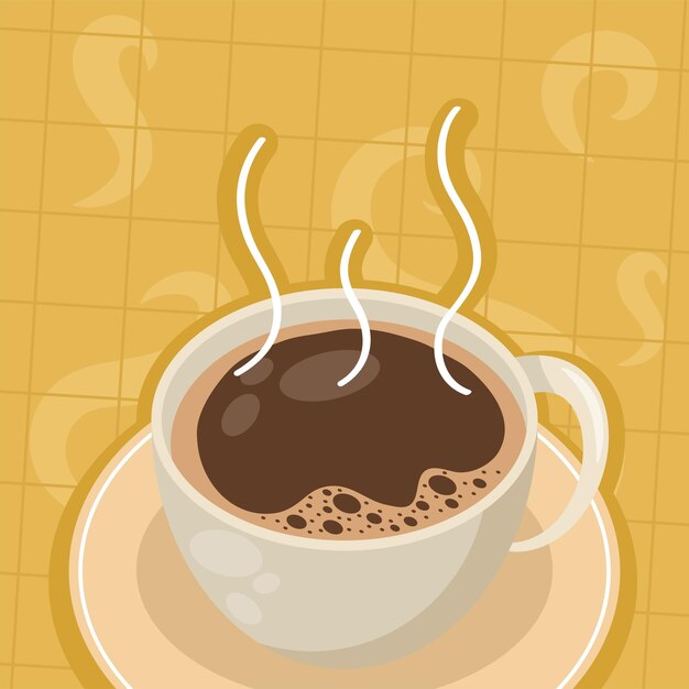 Steaming Cup of Rich, Aromatic Coffee | Jiffy Designs