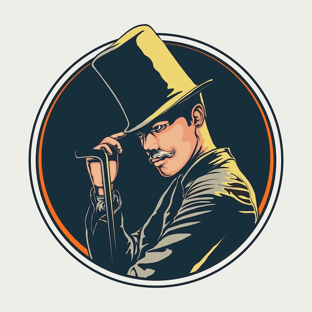 Dashing Detective in Trenchcoat Brandishing Revolver | Jiffy Designs