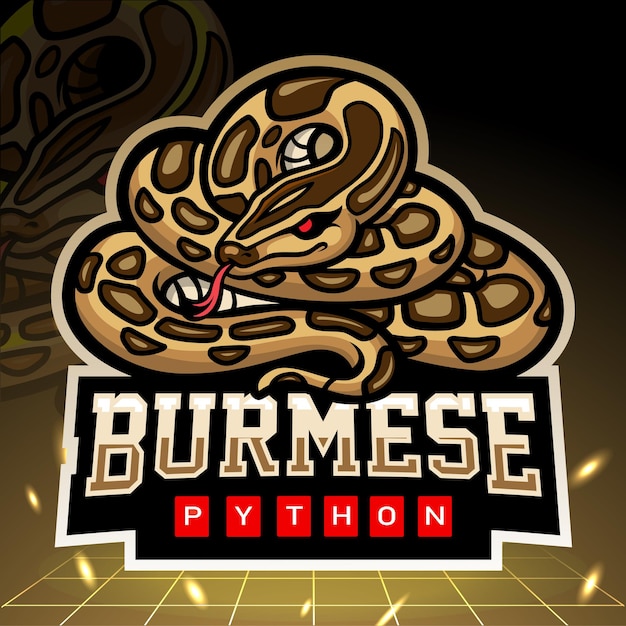 Fierce Burmese Python Logo with Striking Reptilian Design | Jiffy Designs