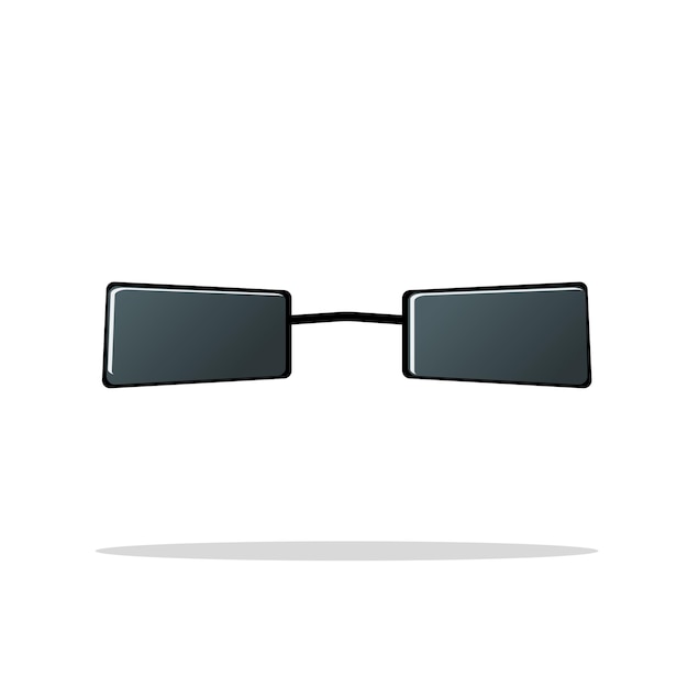 Sleek and Minimalist Black Rectangular Eyeglasses Frame | Jiffy Designs