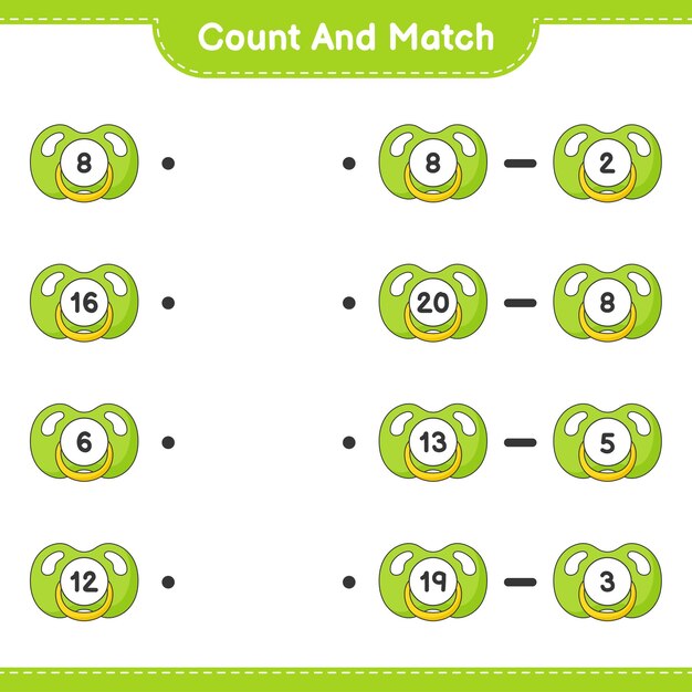 Engaging Counting and Matching Puzzle for Kids | Jiffy Designs