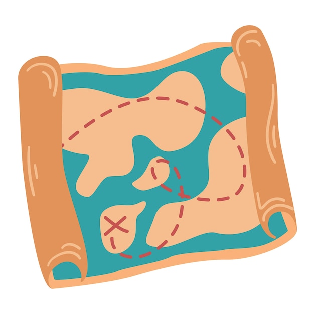 Vibrant Treasure Map with Whimsical Landmarks | Jiffy Designs