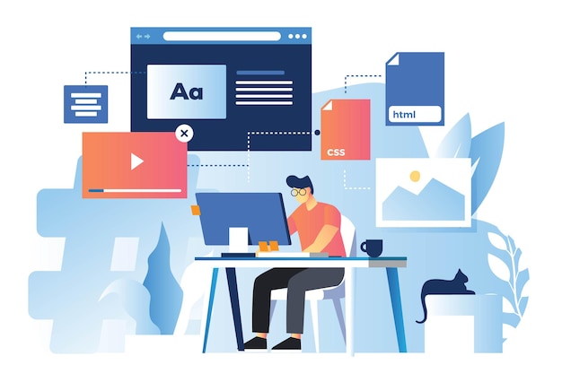 Workspace of a Web Developer Designing Website Elements | Jiffy Designs