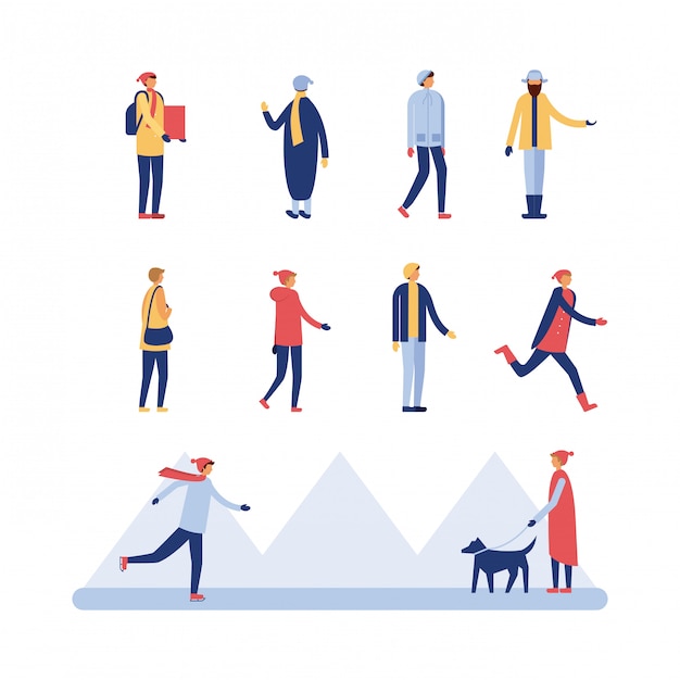 Diverse Collection of Stylized People Illustrations for Versatile ...